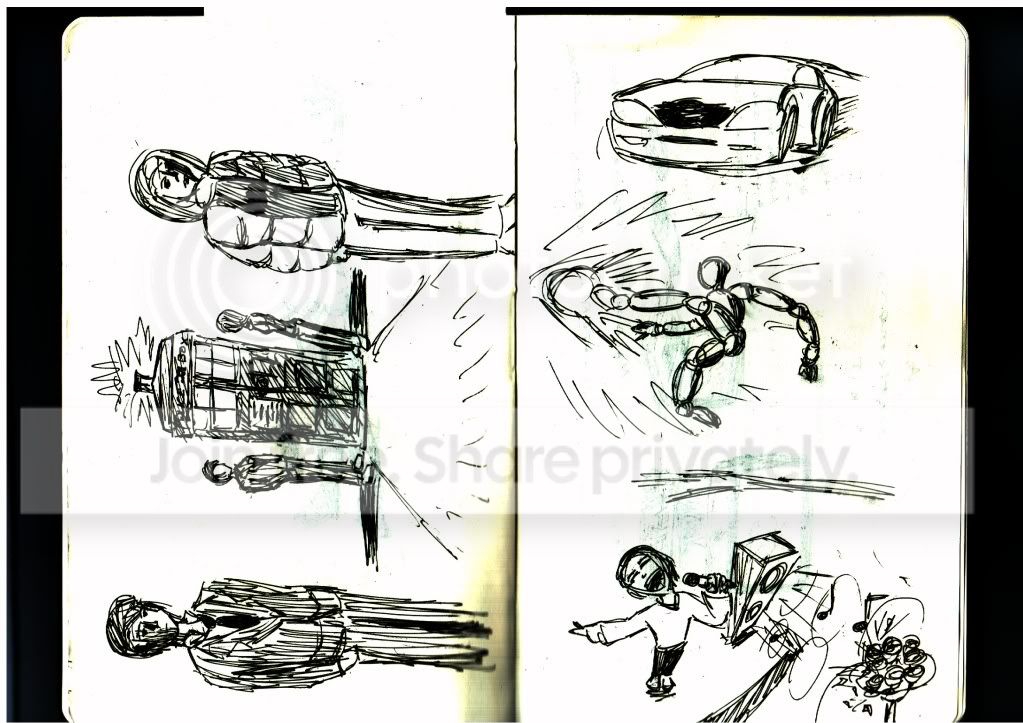 Drawing - Off Topic - Back To The Future: Hill Valley